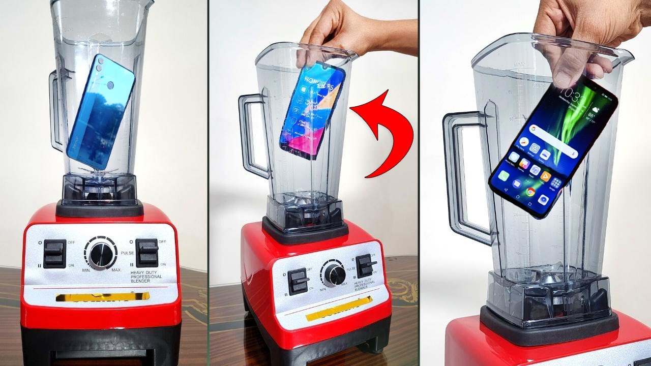 Blender VS Honor X8! Will it Blend? BLENDING Honor Mobile! Experiment: Blending My Phone ...