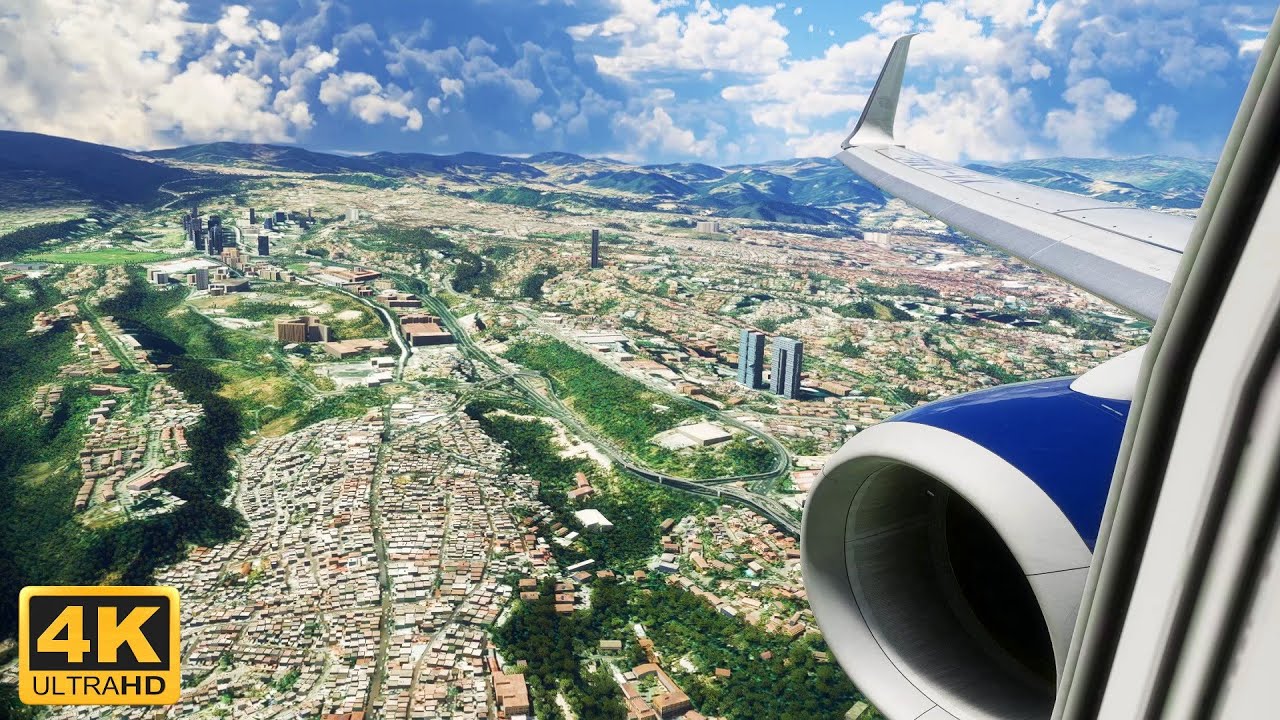 Flight Simulator 4K | WINDY Boeing 737 Landing into Mexico City | MAX ...