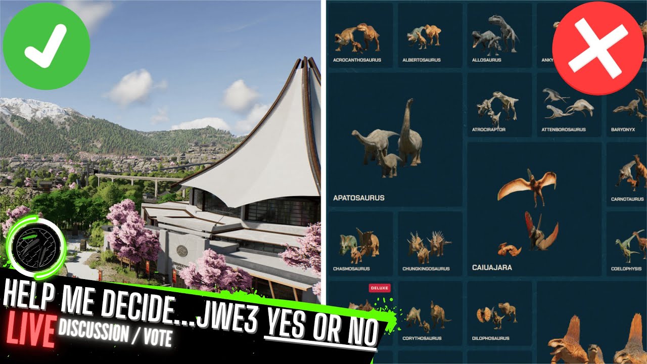 DO I GET JWE3...YOU GUYS HELP ME DECIDE! | Jurassic World Evolution 3 ...