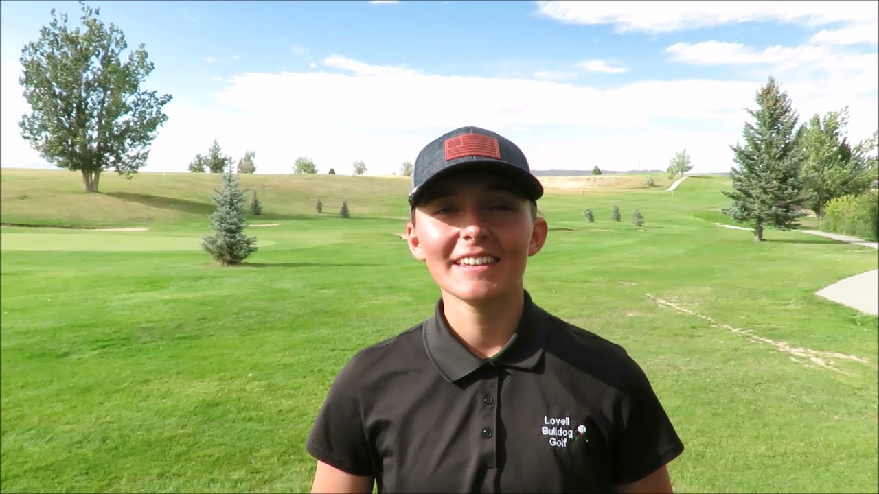 Lovell's Erika Cook Reacts to Second State Golf Championship - YouTube