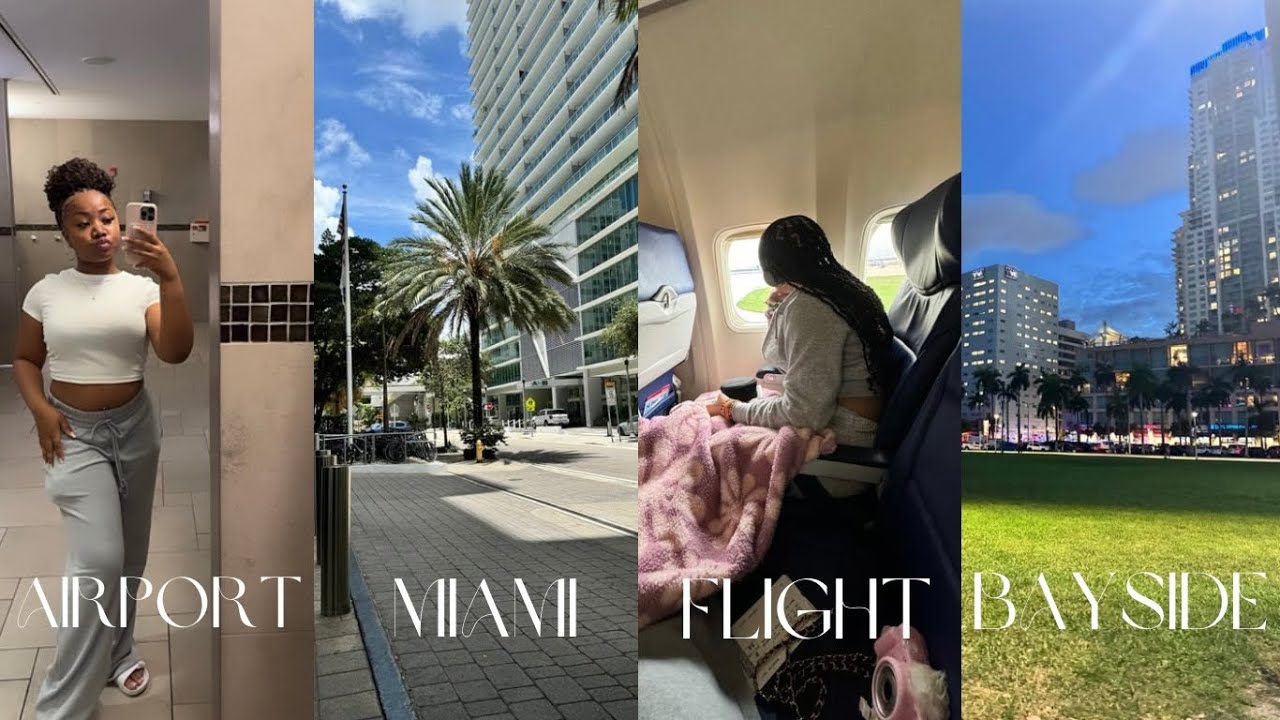 TRAVEL DAY VLOG : 3am wake up, shake shack , flying to miami - YouTube