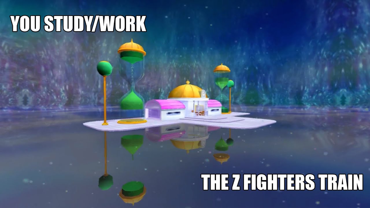 Z fighters train while you study/work - YouTube