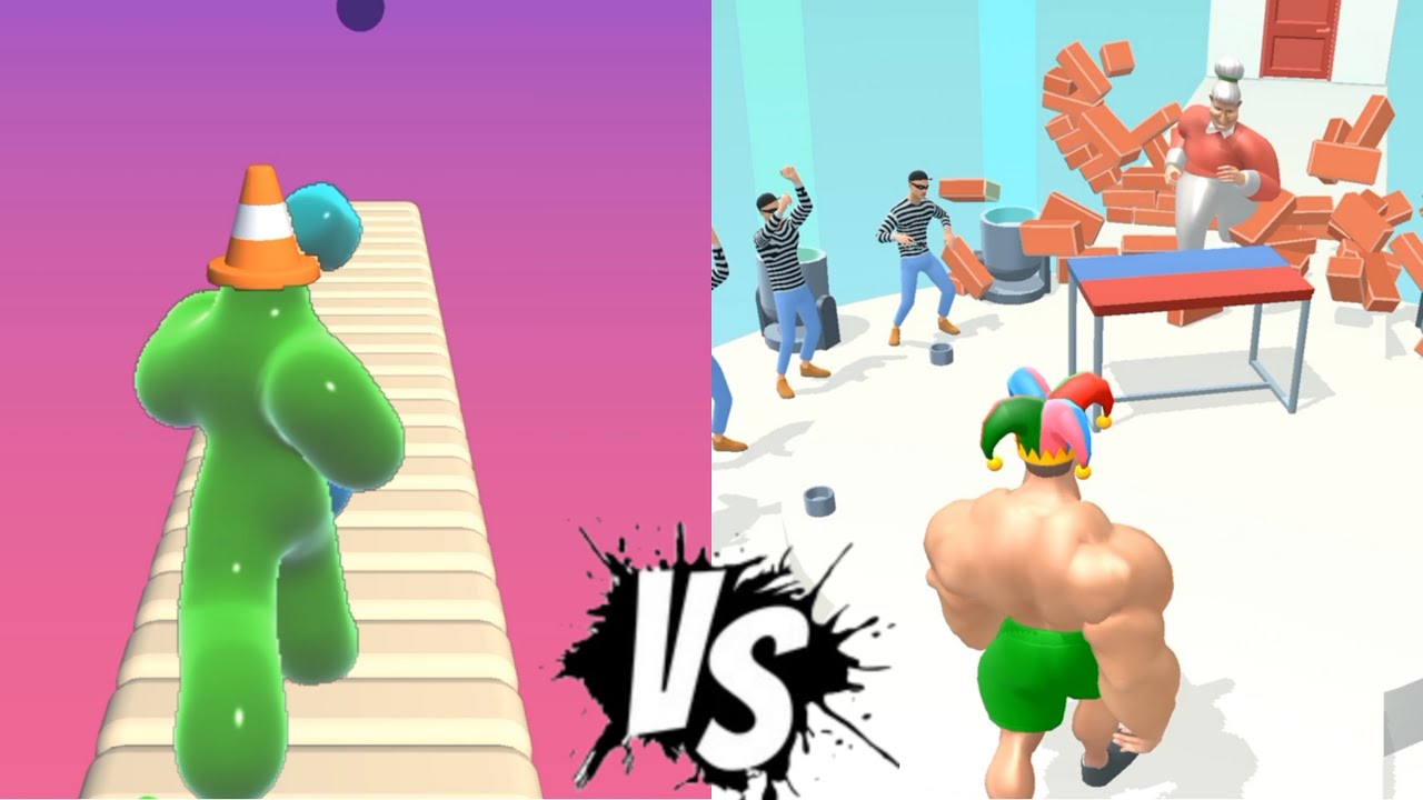 Blob Runner 3D Vs Muscle Rush All Levels Gameplay Android iOS ...