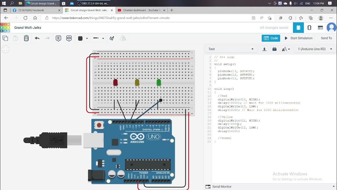 Thiết kế đèn giao thông từ mạch Arduino - IOT102 - YouTube