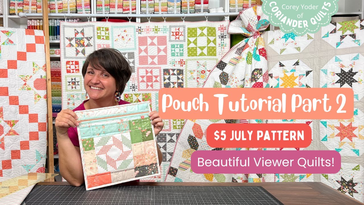 Let's Finish Our Pouch! Plus Grab the July $5 Pattern of the Month ...