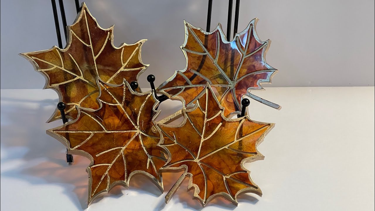 Leaves already left?!? Leaf resin coasters, resin art, resin crafts ...