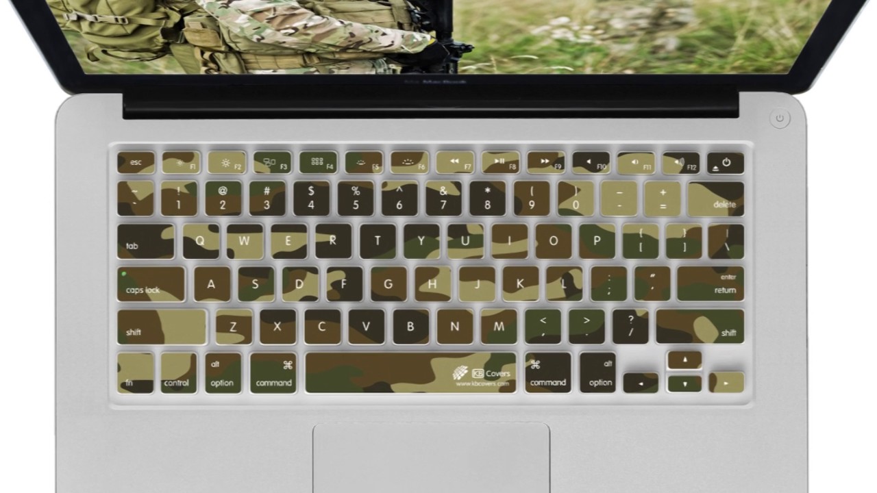 KB Covers Camo Keyboard Cover - YouTube