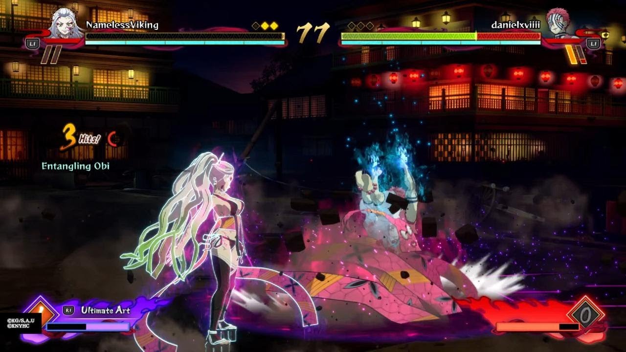 Daki Touch Of Death!!!! (100% COMBO) IN Demon Slayer: Kimetsu no Yaiba ...