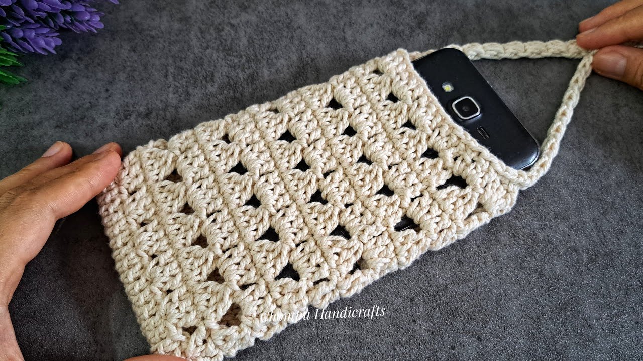DIY Crochet Phone Bag Tutorial | Step by Step Crochet Tutorial - YouTube
