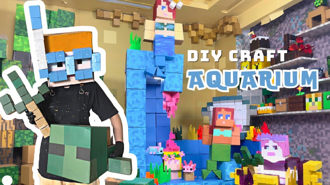 Build a Aquarium inspired from The Little Mermaid / Cardboard Crafts ...