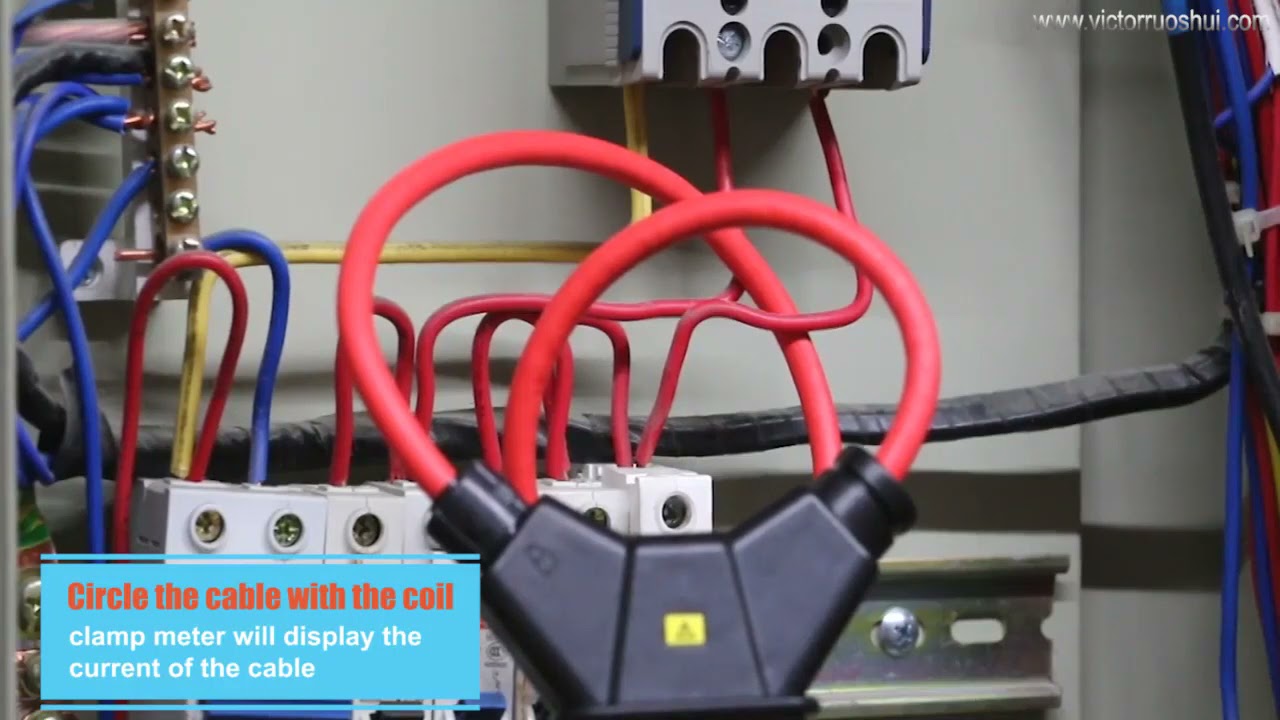 690 Victor Ruoshui Rogowski Coil Large Current Clamp Meter - YouTube