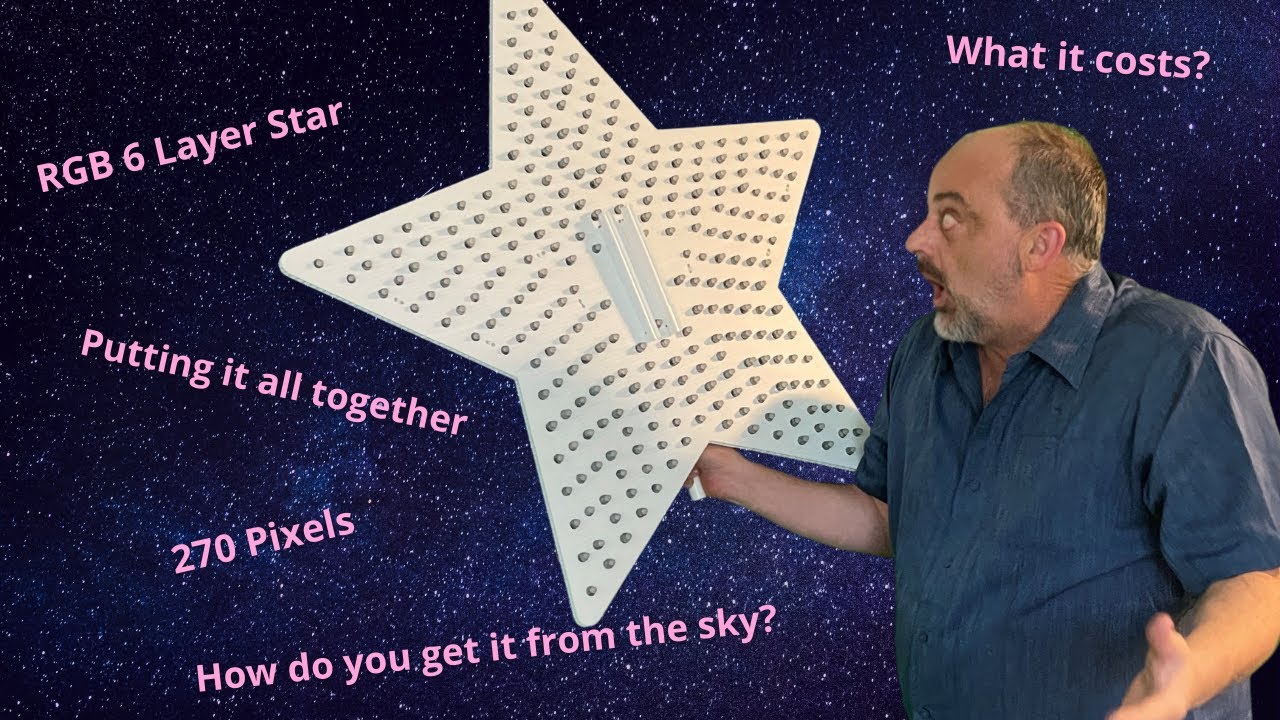 6 Layer 270 Node RGB Pixel Star Xlights - YouTube