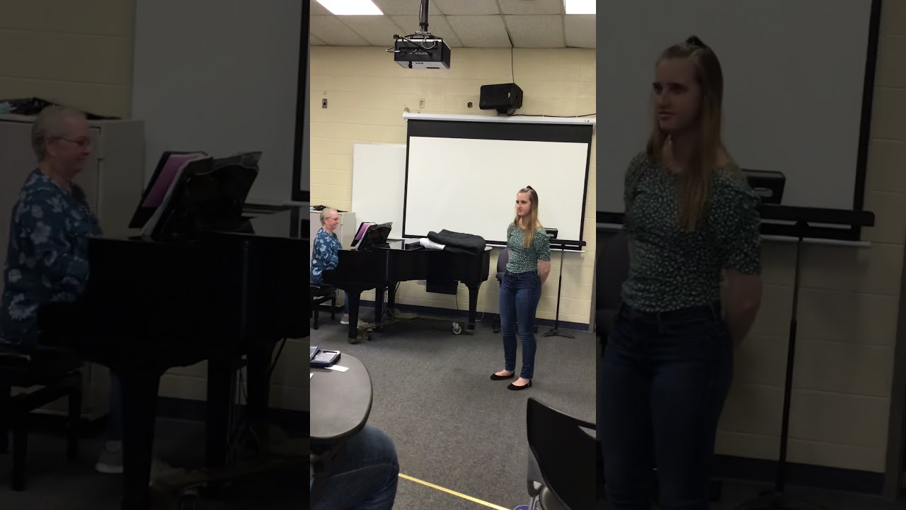 Brooke Archer sings (and forgets to announce what she’s singing) “Caro ...