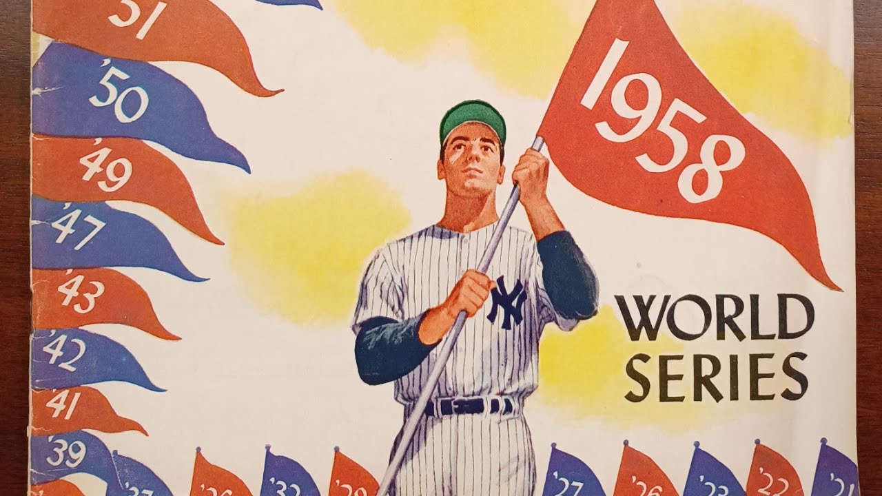 1958 World Series Scored Souvenir Program - Braves at Yankee Stadium ...