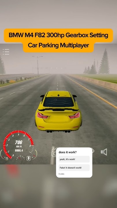 BMW M4 F82 300hp Gearbox Setting | Car Parking Multiplayer - YouTube