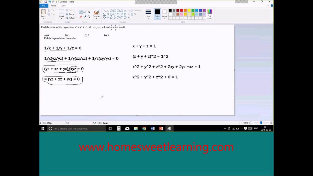 Math contest question and solution - YouTube