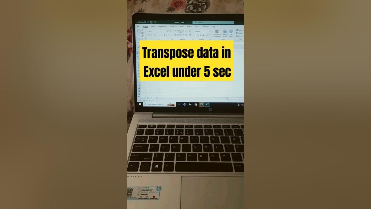Transpose data in 5 sec | Excel Tutorial #dataanalysis #exceltips #trickshots #youtubeindia ...