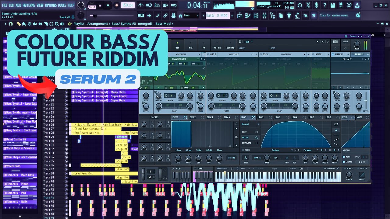 Colour Bass/ Future Riddim w/ Serum 2! (FLP Showcase) - YouTube
