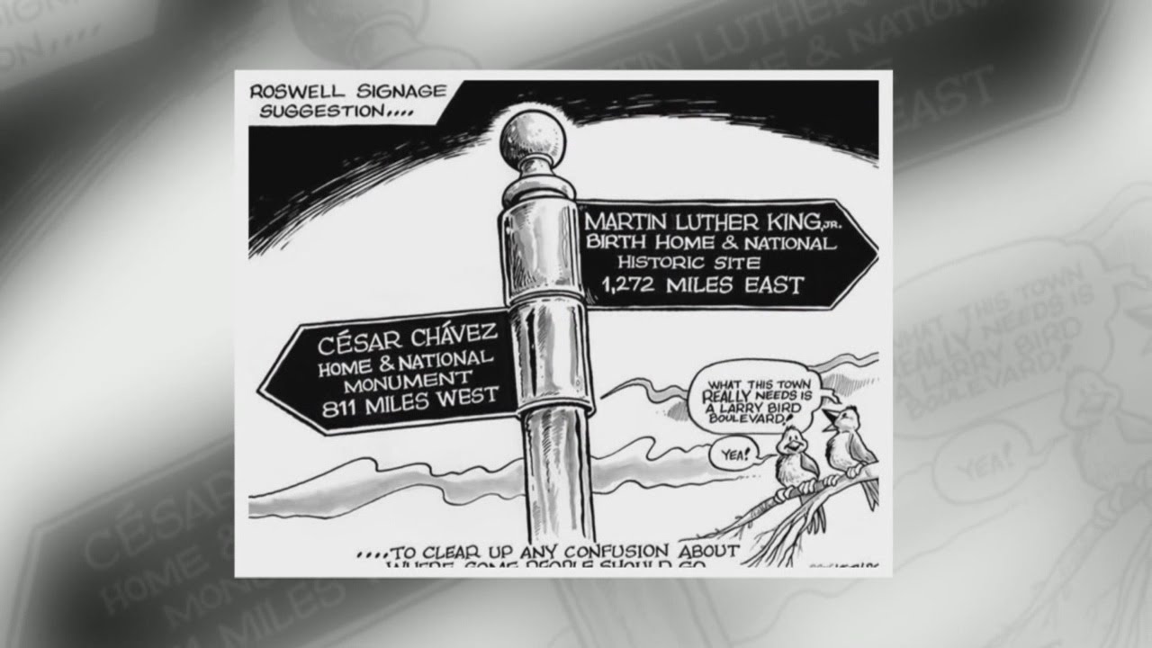 Group: Roswell cartoon is racist - YouTube