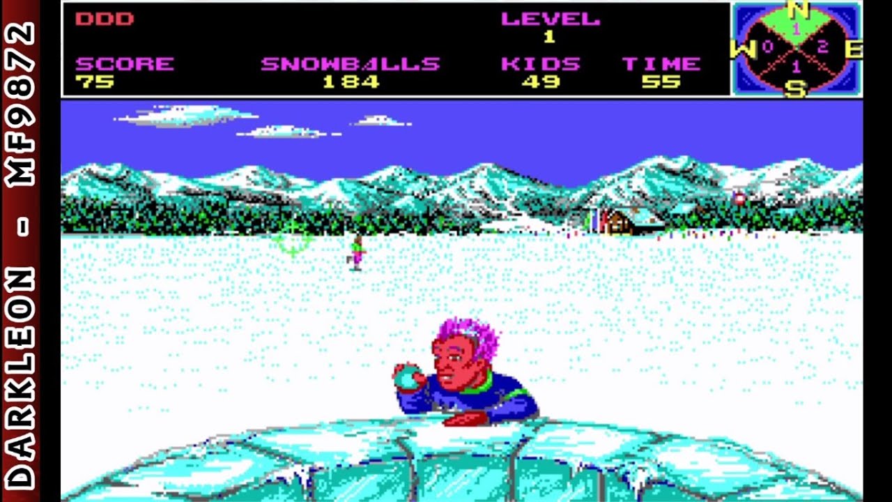 Ski or Die © 1990 Electronic Arts - PC DOS - Gameplay - YouTube