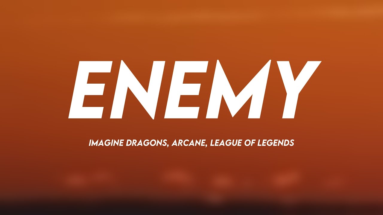 Enemy - Imagine Dragons, arcane, League Of Legends On-screen Lyrics 🪴 ...