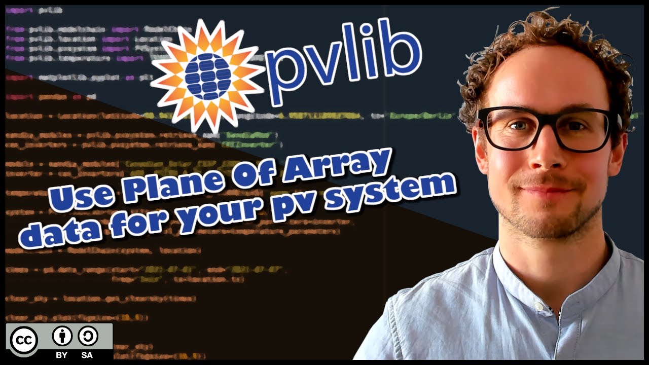 pvlib python 08: Processing POA data for a specific year - YouTube