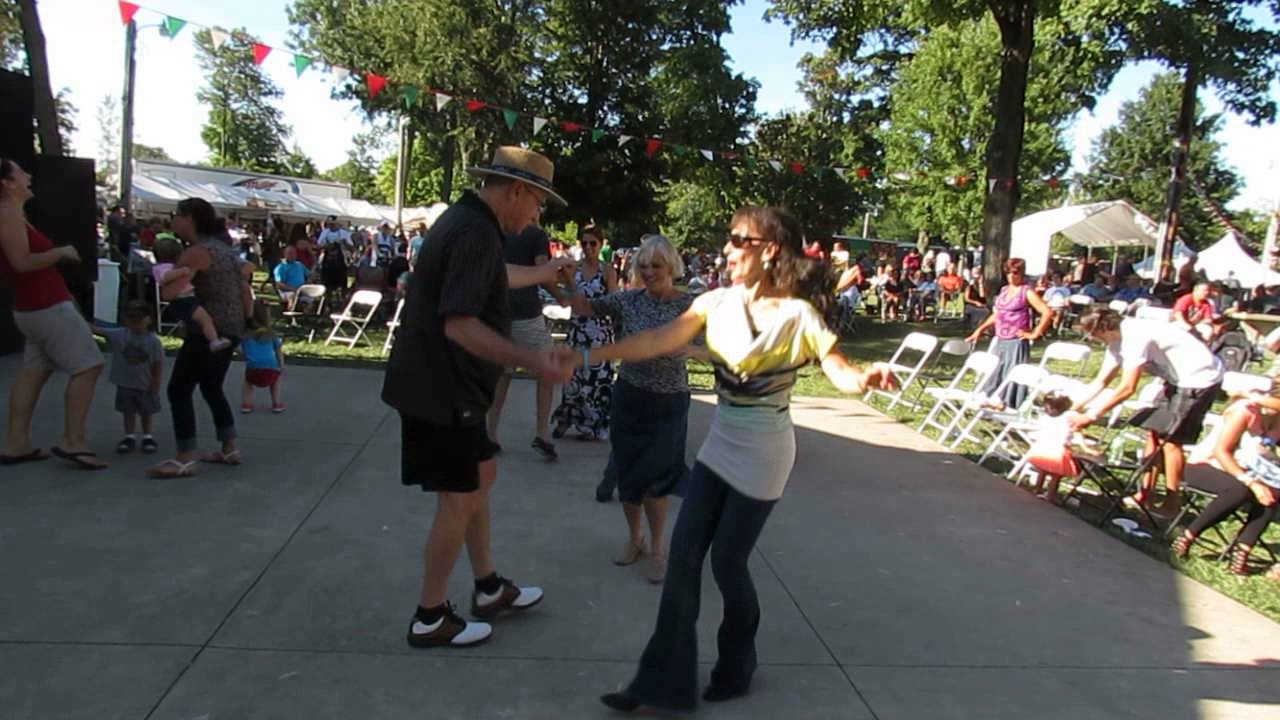 Bill Dice Swing Dancing With Two Girls ( Doubles ) At Italian Festial ...