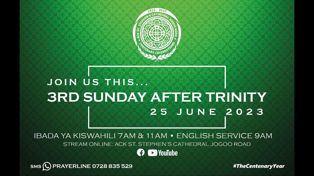 3rd Sunday After Trinity | 9AM Service | 25th June 2023 - YouTube