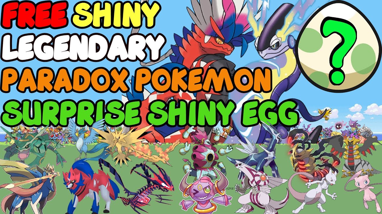 FREE GIVEAWAY SHINY LEGENDARY + PARADOX + SHINY EGGS Pokemon Scarlet ...