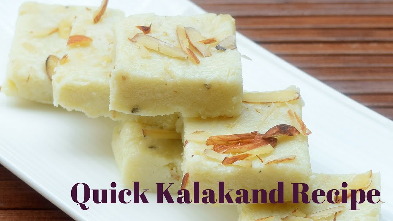 Quick and Easy Kalakand Recipe | How to make delicious Kalakand at home ...