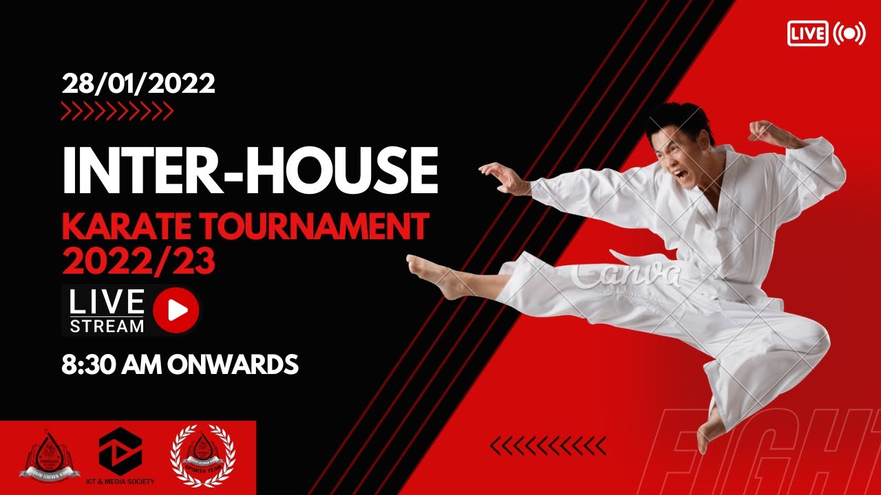 Inter-House Karate Tournament 2022/23 | LIVE STREAM - YouTube