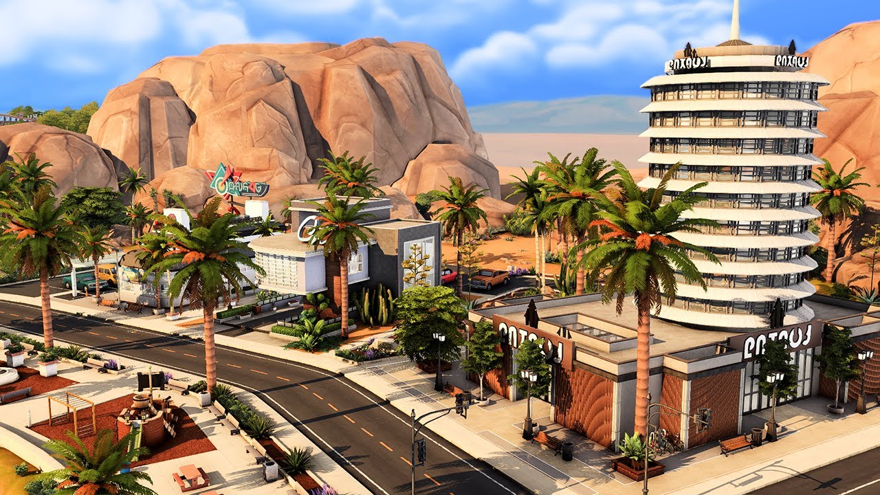 REFORMANDO O CENTRO DE OASIS SPRINGS - Pt. 3 - The Sims 4 Speed Build ...