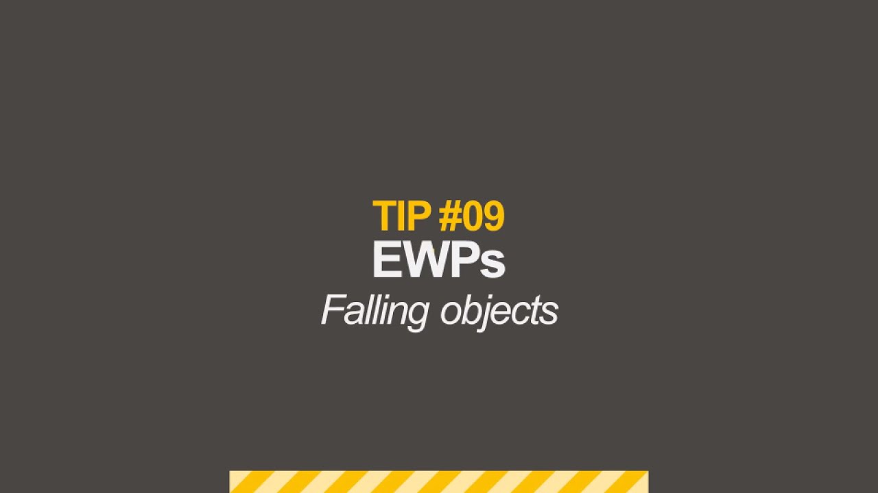 Construction Top Tips Tip 9 - EWPs Falling objects - YouTube