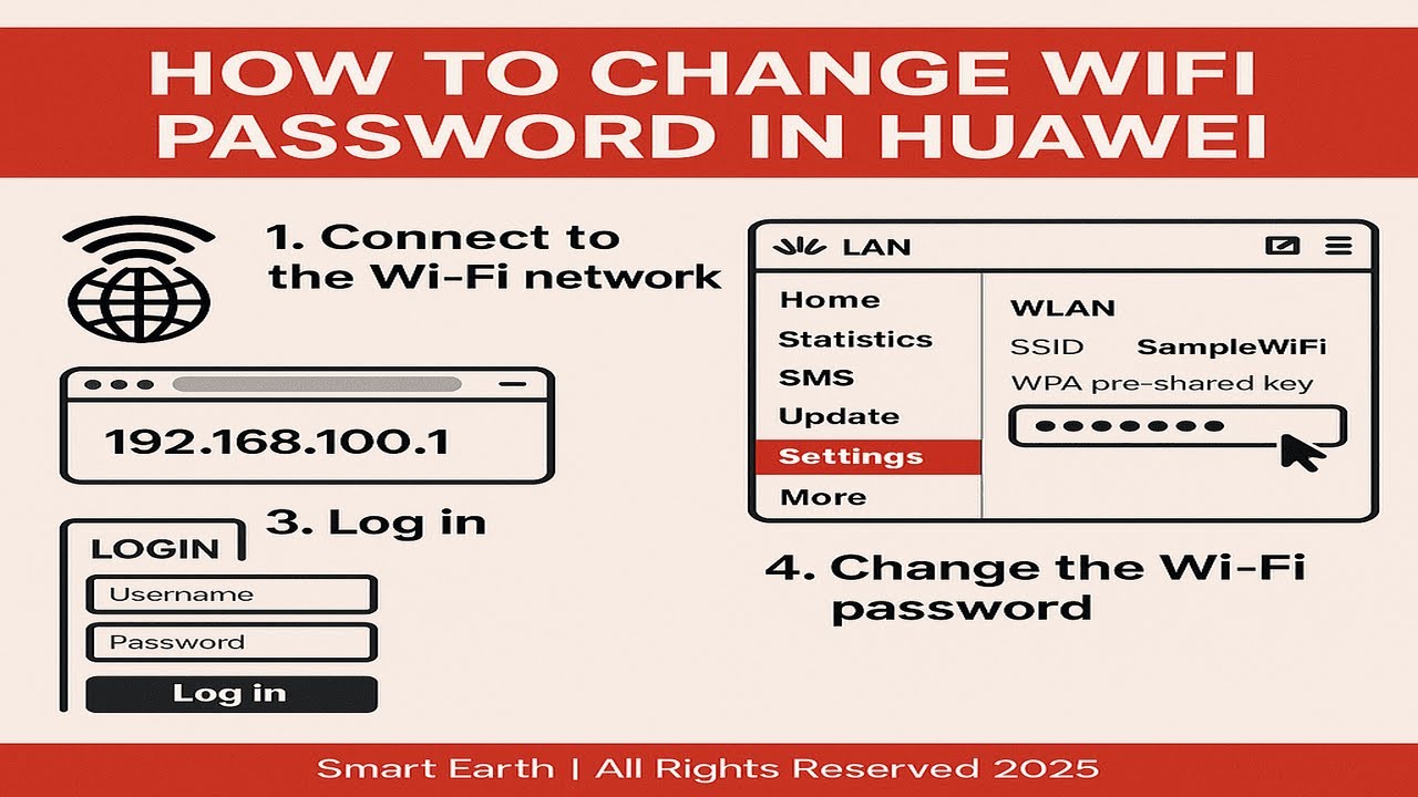 "Step-by-Step: How to Change Huawei Wi-Fi Password (2025)" - YouTube