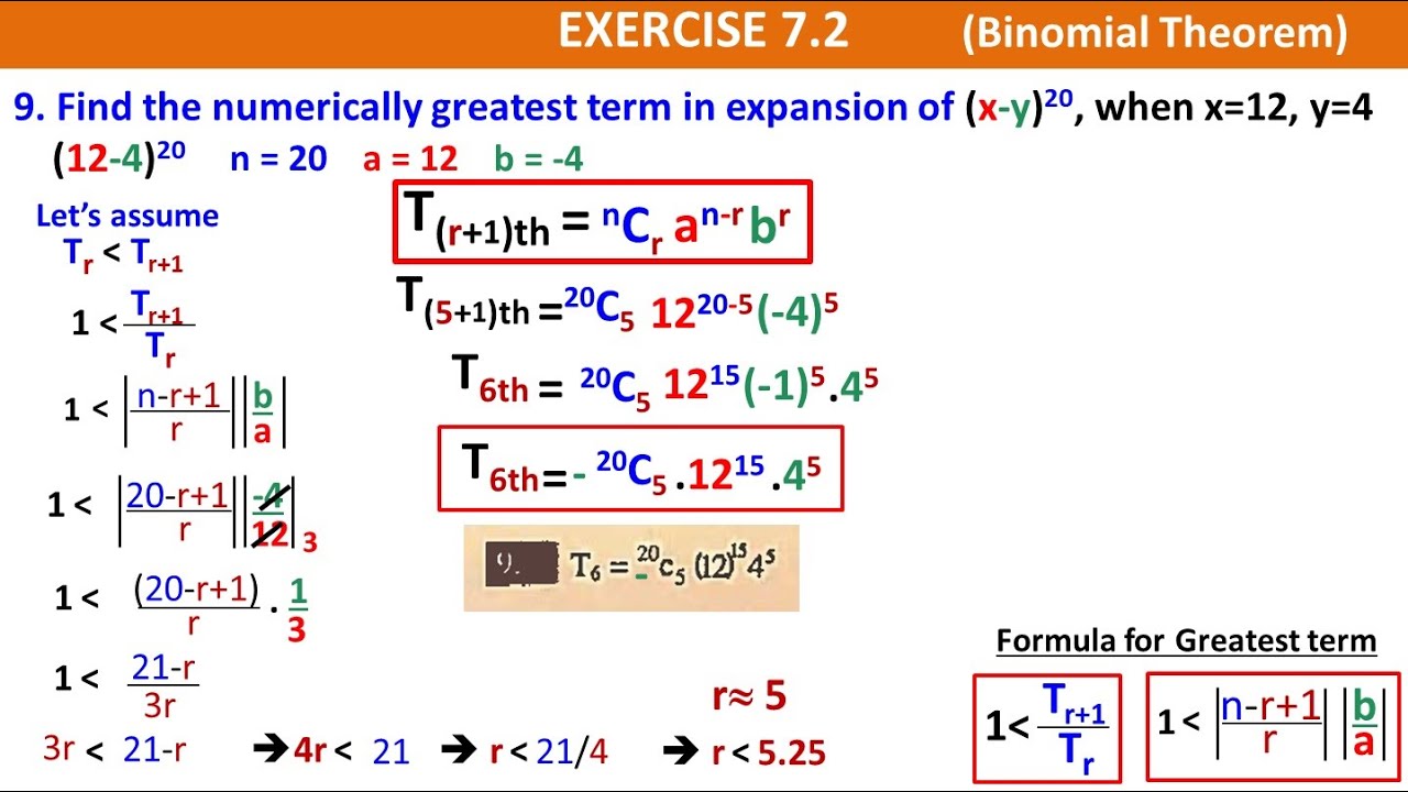 Exercise 7.2 question number 9 class 11 | Ex 7.2 Q No 9 Maths KP Book ...