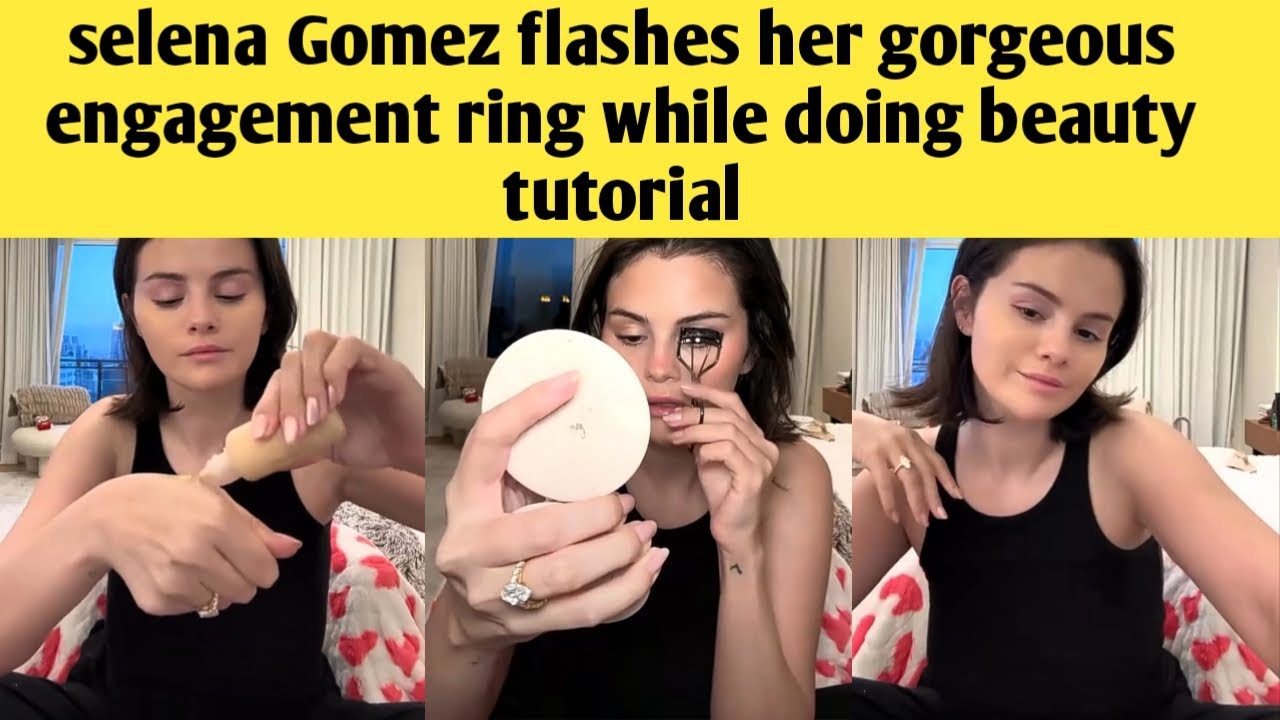 The star offered her fans a Rare Beauty tutorial while flashing her ...