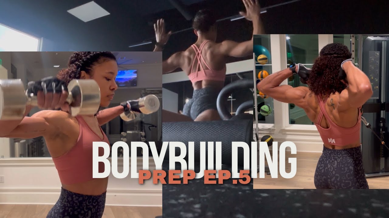 Bodybuilding Prep Ep.5 | Shoulder workout + 8 weeks out ! - YouTube