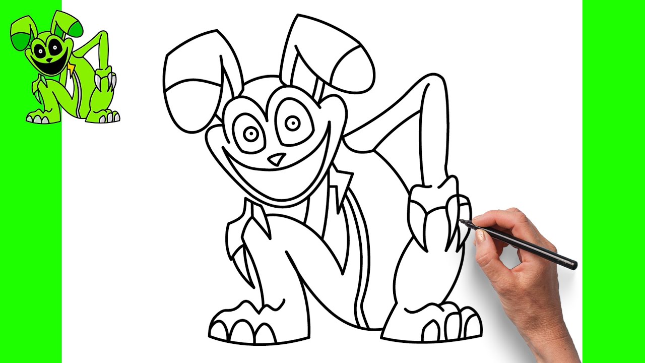 How to Draw HOPPY HOPSCOTCH | POPPY PLAYTIME | EASY - YouTube