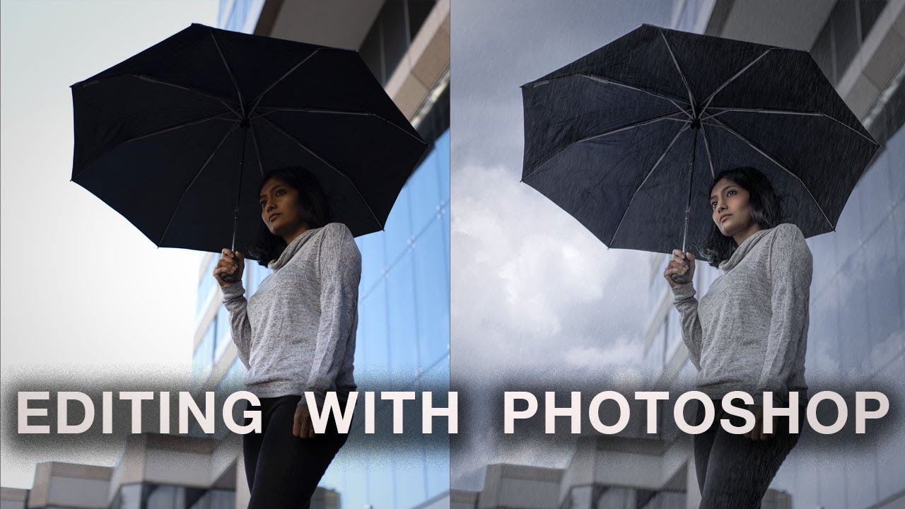 Turn a sunny day into a rainy day - Editing with Photoshop - Episode 4 ...