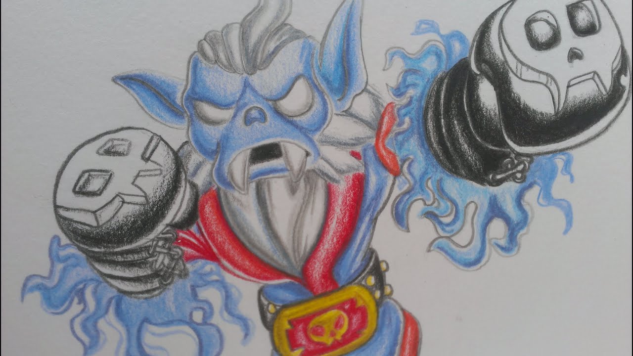 Drawing Night Shift from Skylanders Swap Force - YouTube