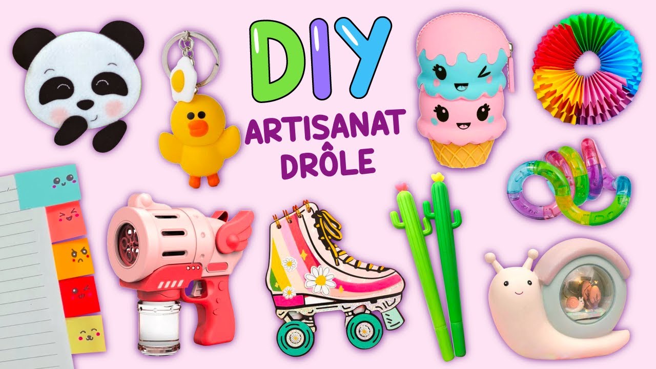 12 BRICOLAGE DRÔLE - BRICOLAGE SUPER EN PAPIER - FOURNITURES SCOLAIRES ...