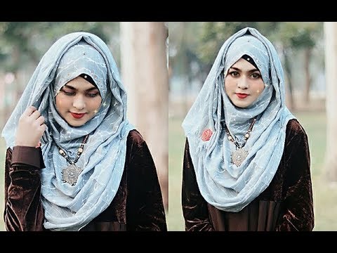 Easy way to wear Full Coverage Hijab with Necklace ( MUNA)