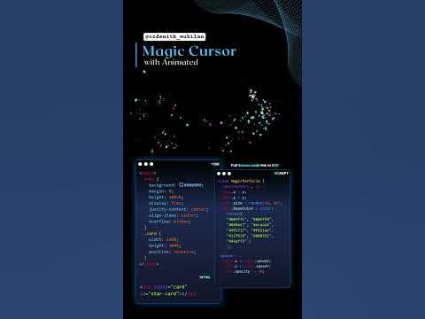 Particles Cursor Using JS.. ️ | #codewith_muhilan #css #coding - YouTube