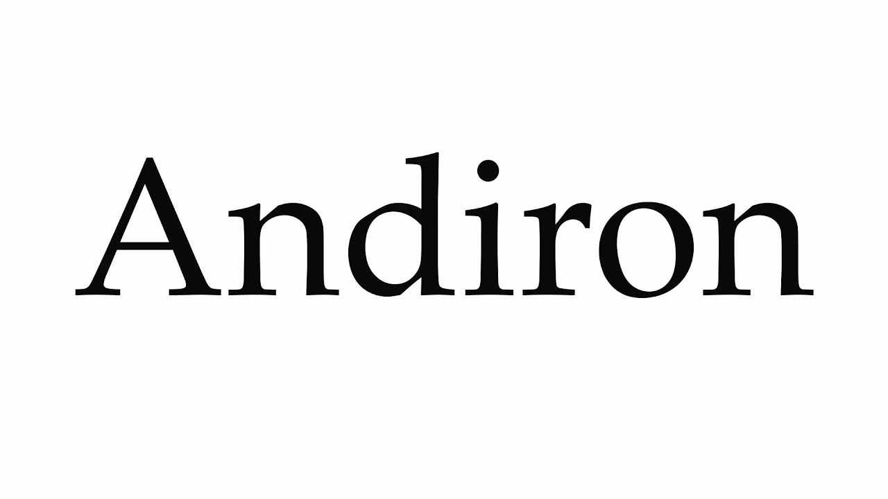 How to Pronounce Andiron - YouTube