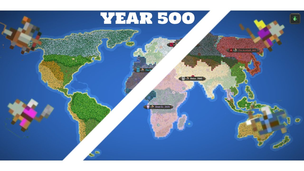 I Made Humans Colonize The WORLD For 500 Years! - WorldBox - YouTube