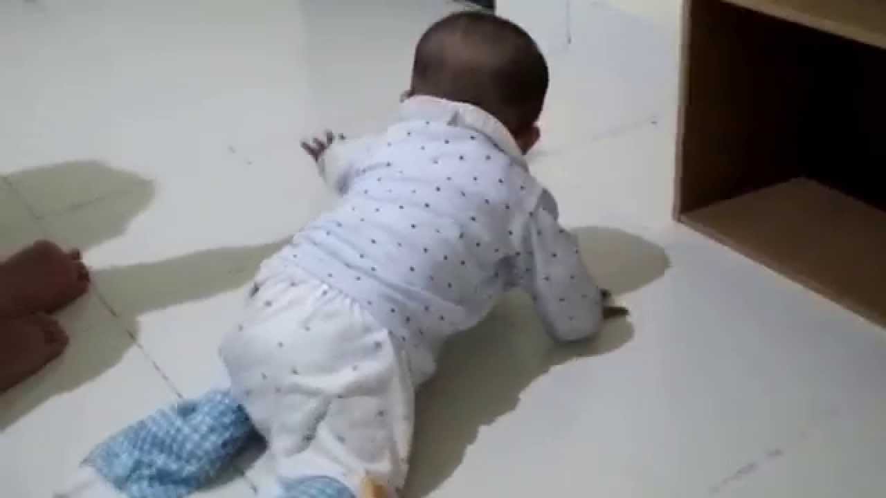 Cute Baby Chasing Shadow - YouTube