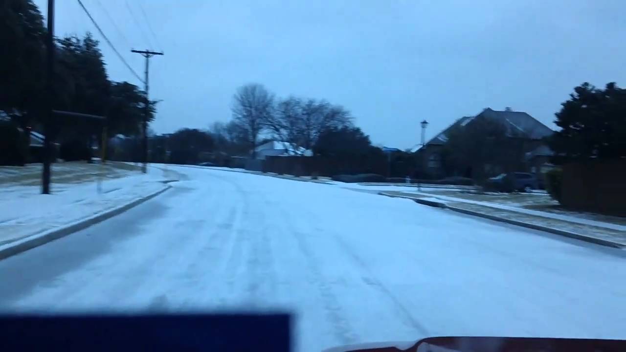 Dallas Snow Storm 2011 - YouTube