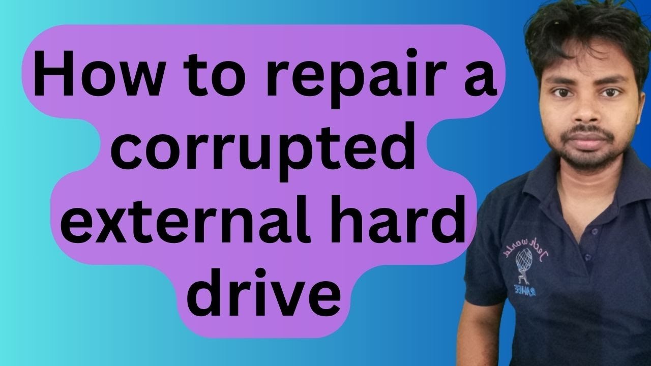 How to repair a corrupted external hard drive - YouTube