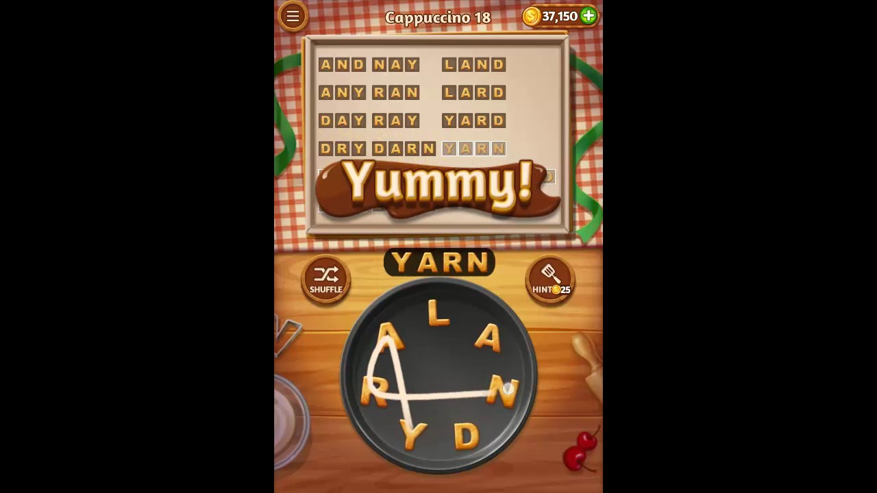 Word Cookies Cappuccino Pack Level 18 Answers - YouTube