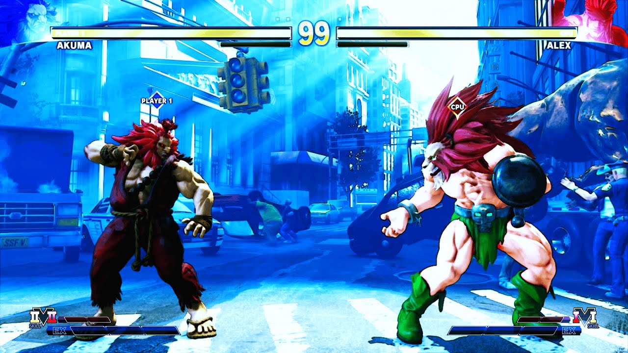Akuma vs Alex (Hardest) Street Fighter 5. - YouTube